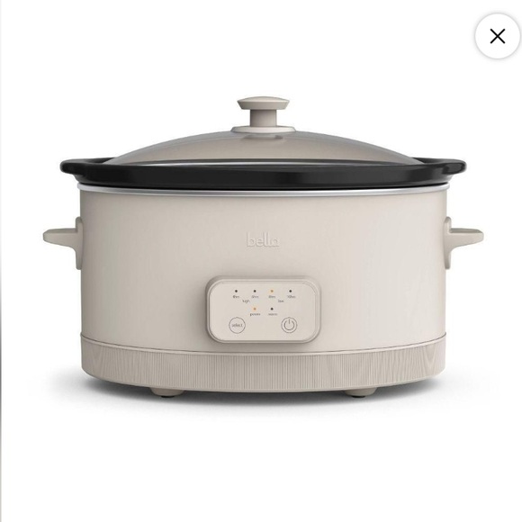 bella | Kitchen | Nib Bella Oatmeal 6qt Slow Cooker 3 Settings No ...